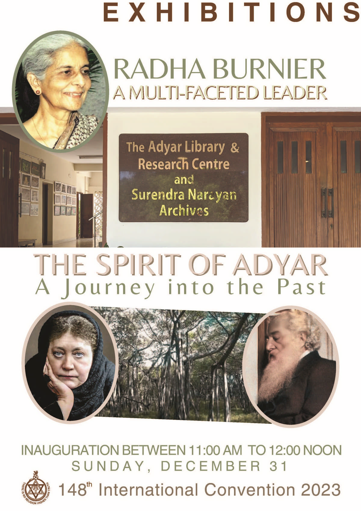 Inauguration of exhibitions at Library building | Theosophical Society